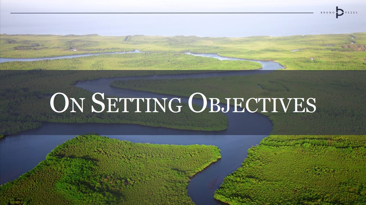 On setting objectives
