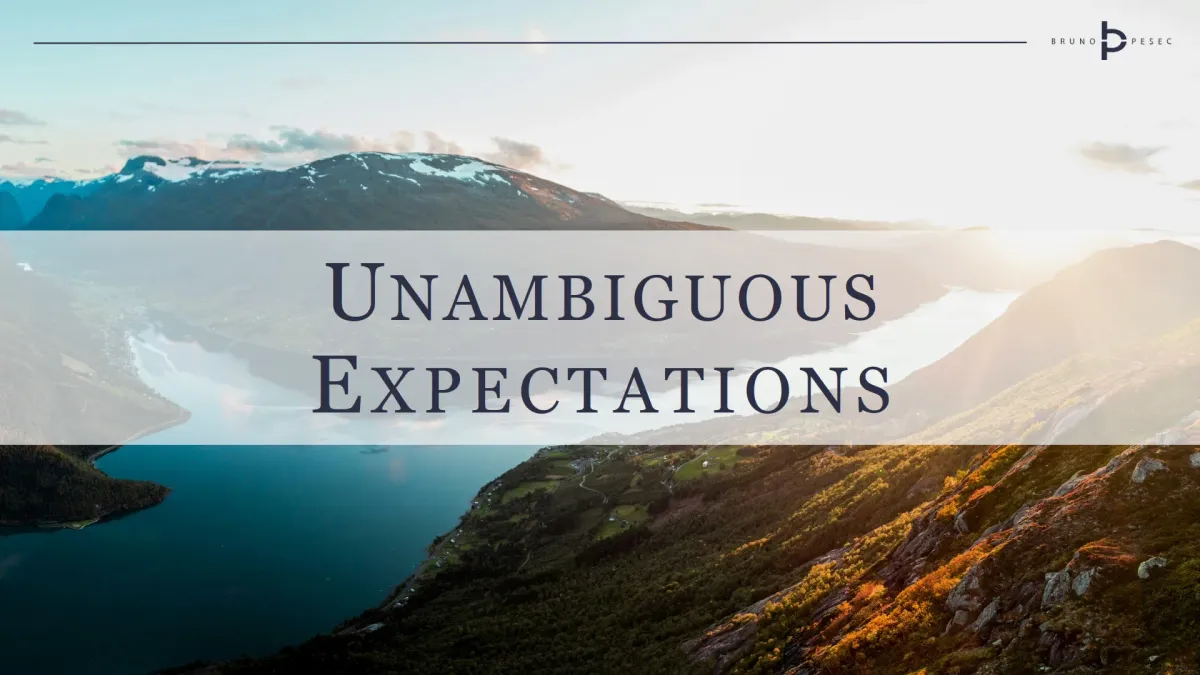 Unambiguous expectations